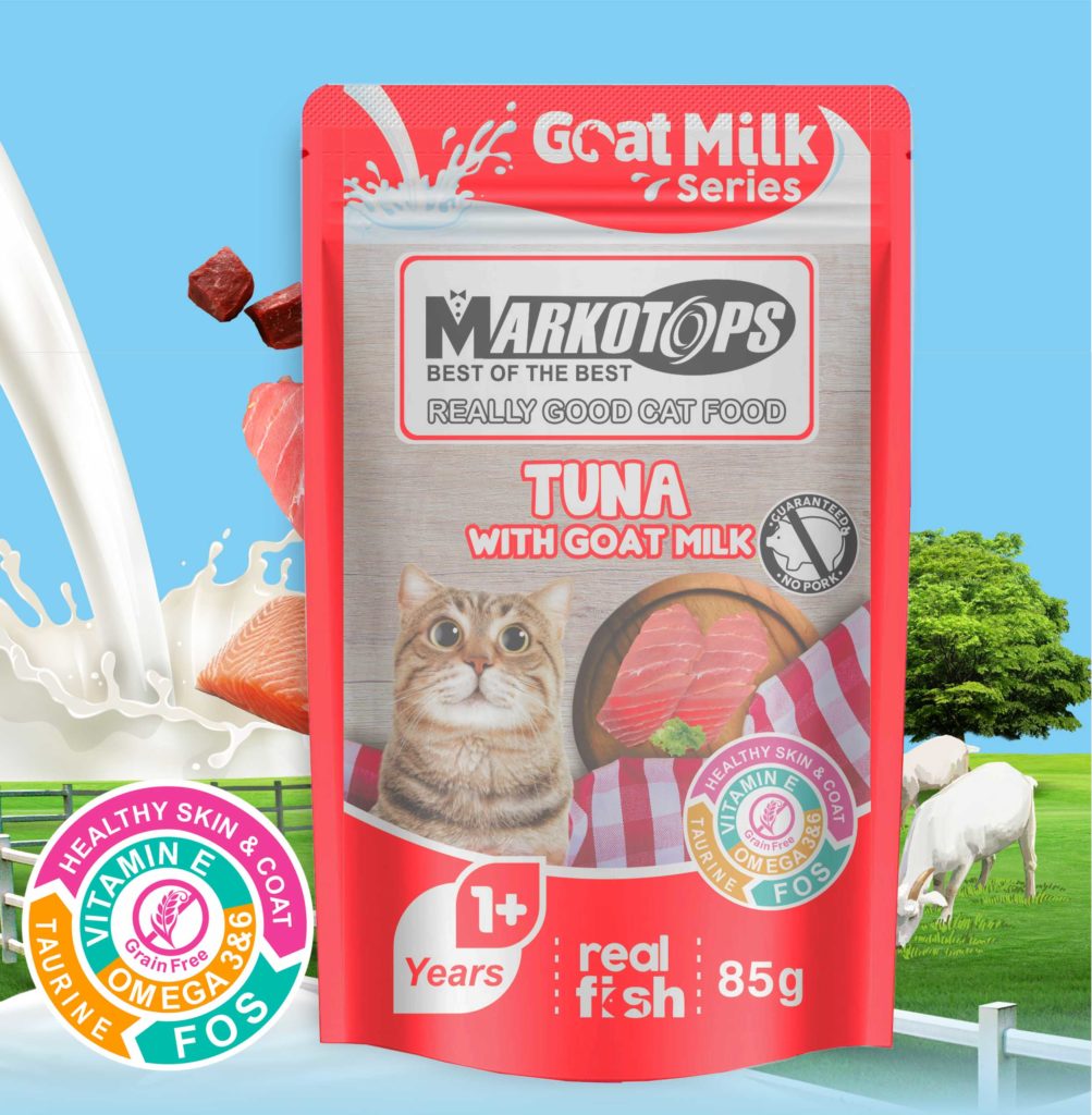 MARKOTOPS POUCH 85g TUNA WITH GOAT MILK