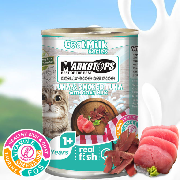 MARKOTOPS TUNA & SMOKED TUNA WITH GOAT MILK 400g
